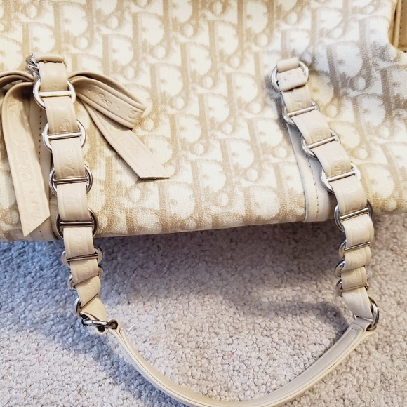 Dior | Bags | Vintage Beige Dior Monogram Diorissimo Trotter Romantique ...